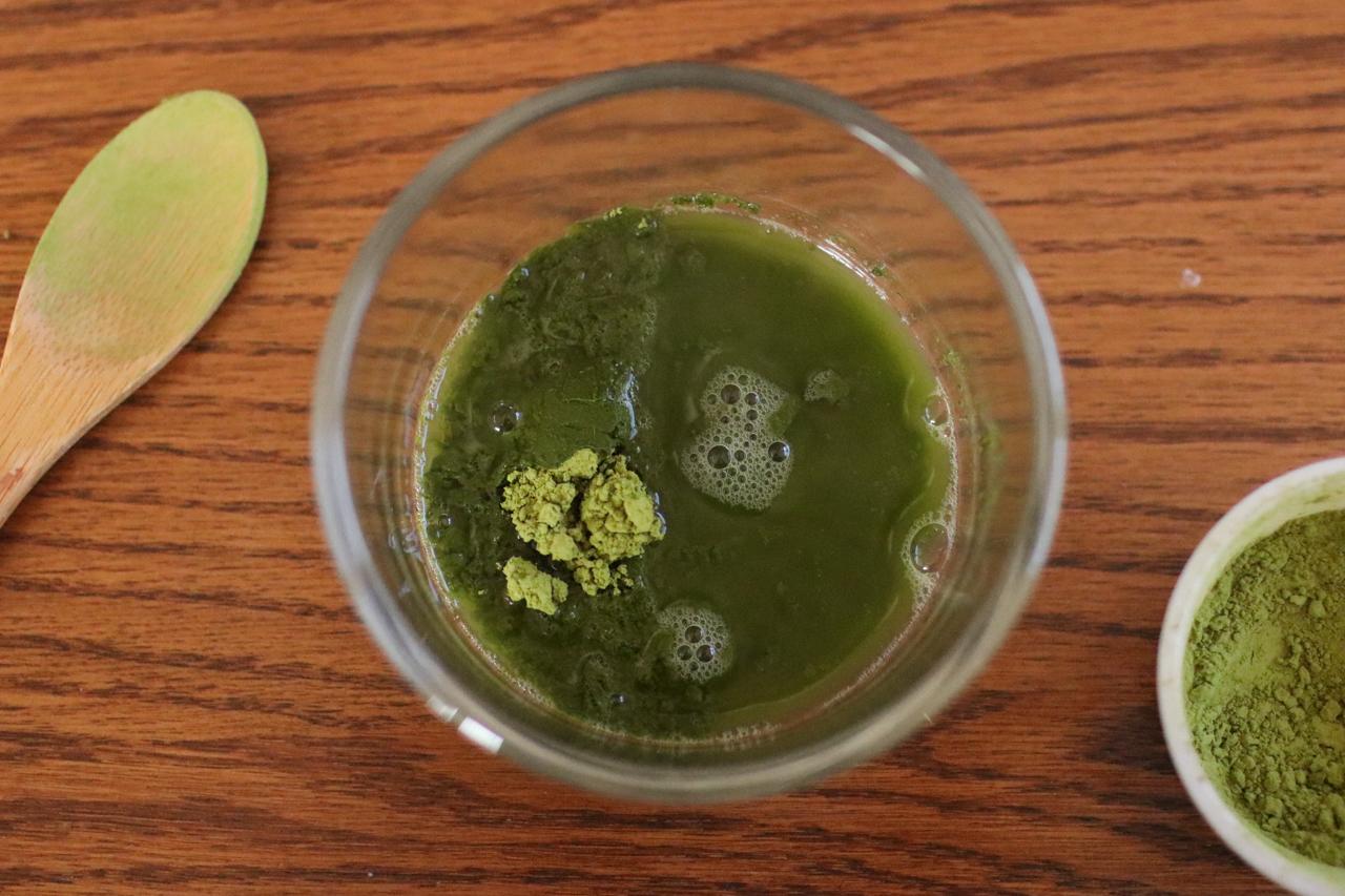 Creamy Blueberry Matcha Tea Latte: Hot or Iced | Sprig & Spoon