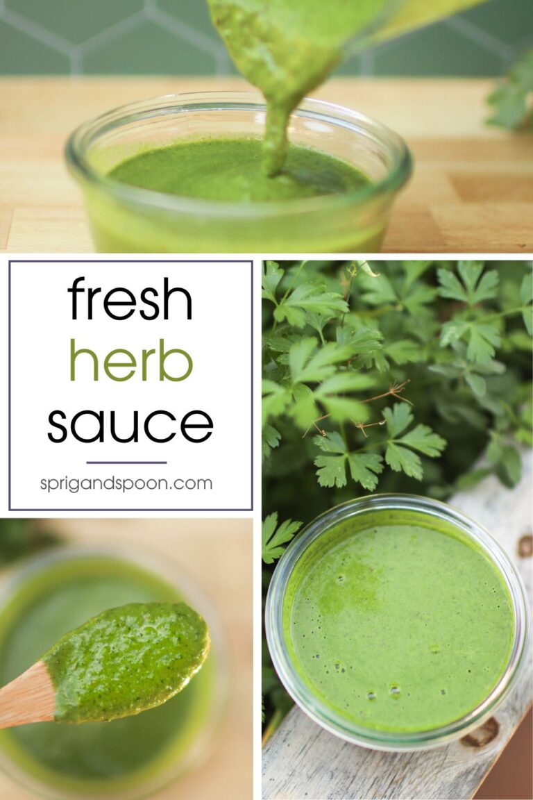 Fresh Herb Sauce | Easy Recipe That Goes on Everything | Sprig & Spoon